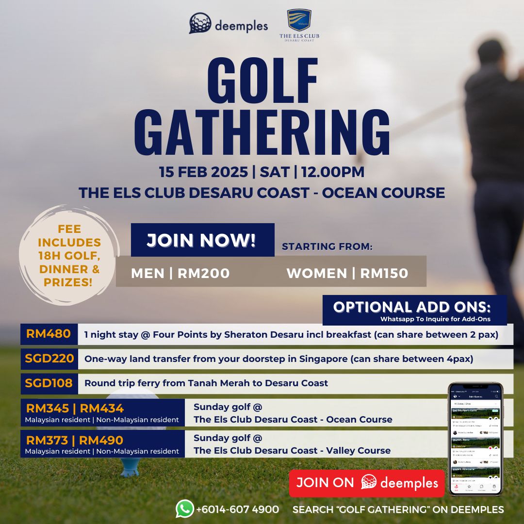 Deemples Golf Gathering - Els Malaysia